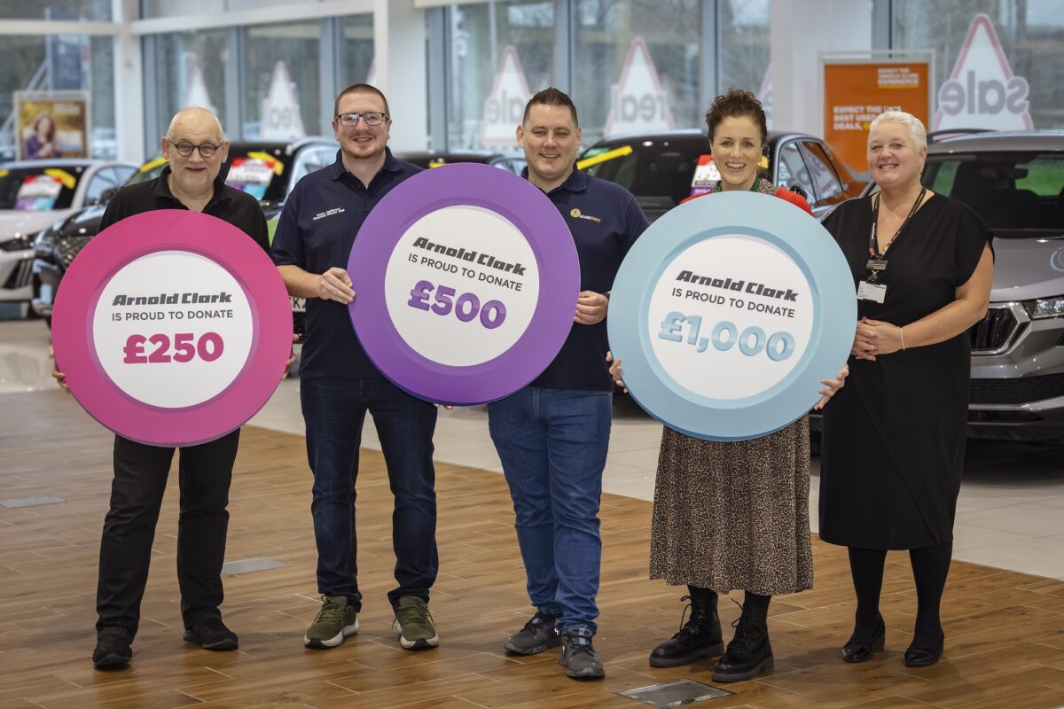 Arnold Clark donates £10,000 to charities through customer initiative ...